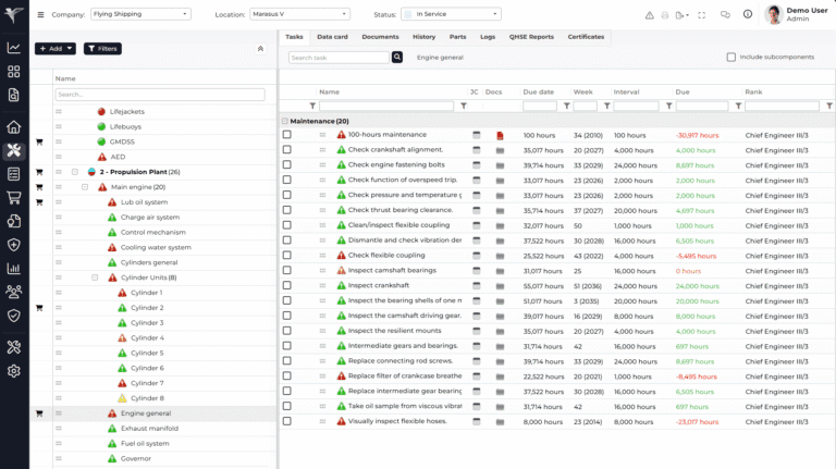 Maintenance - Marad - Maritime Fleet Management Software